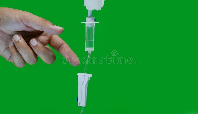 Drip Feeding Selective Focus on the Hand Stock Photo - Image of ...