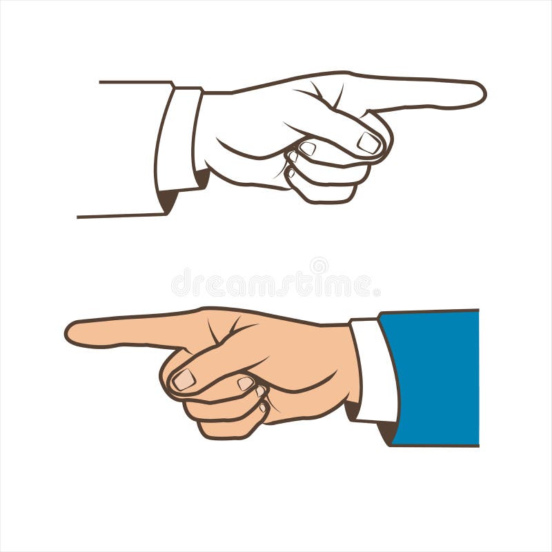 Index Finger. Hand Sign for Web,poster,graphic Stock Illustration ...
