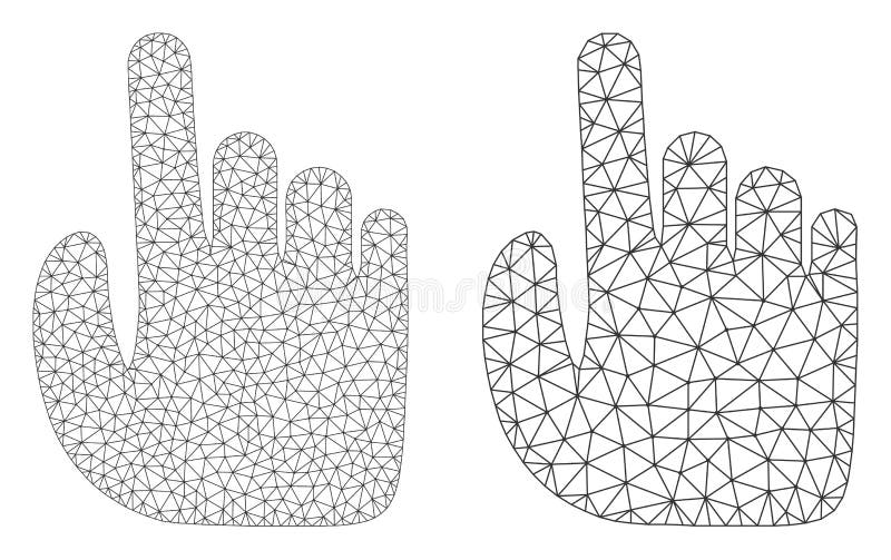 Index Finger Icon - Vector Triangular Mesh Stock Vector - Illustration ... Index Finger Icon - Vector Triangular Mesh Stock Vector - Illustration ...