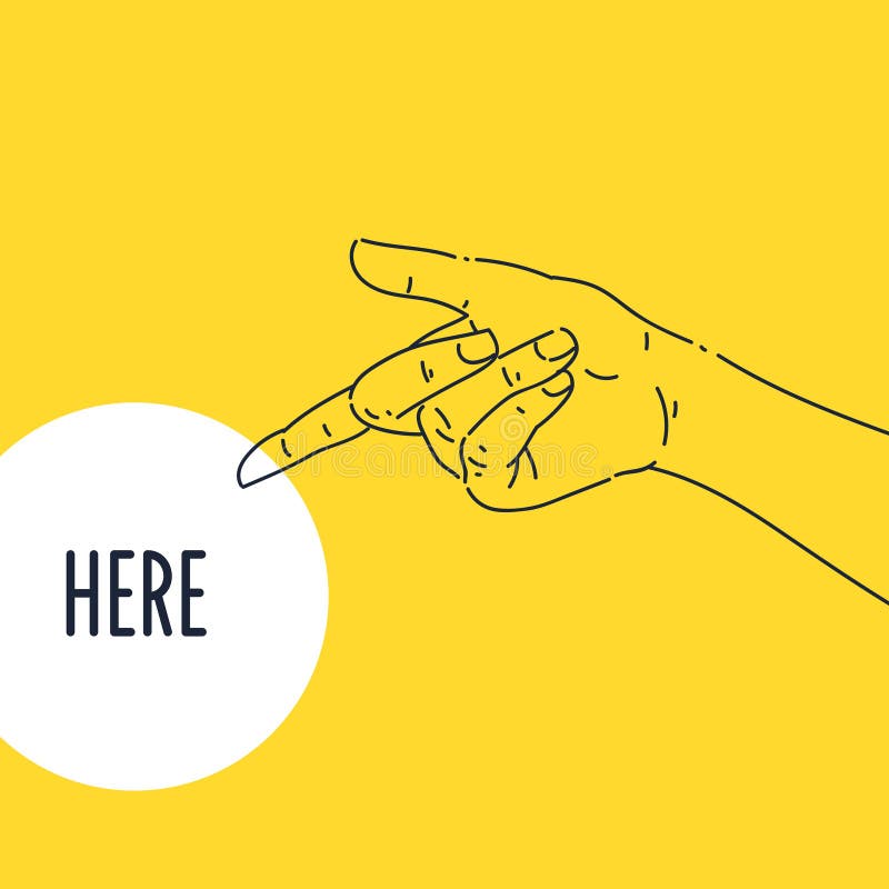 Side View Hand Pointing Index Finger Stock Illustrations – 137 Side ...