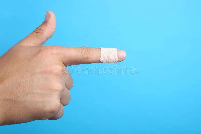Plaster on finger stock photo. Image of injured, strip - 21791240