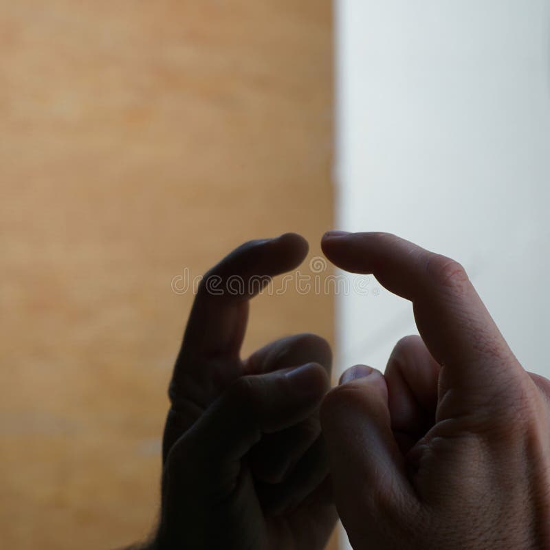 Index Finger Pointing at Digital Screen Stock Photo - Image of hand ...