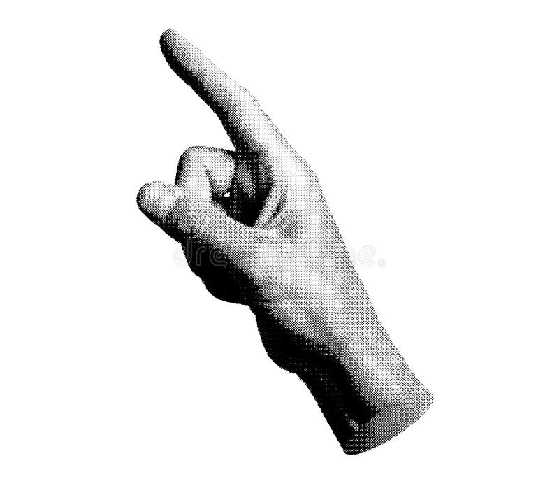 Index Finger Pointing, Indicating, Side View. Pointer Forefinger Stock ...