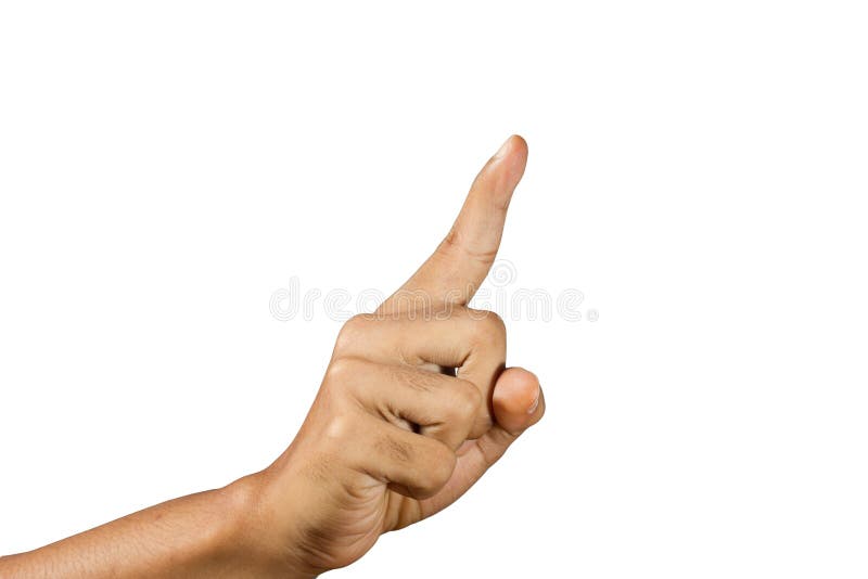 Index finger pointing up. stock photo. Image of show - 22330842