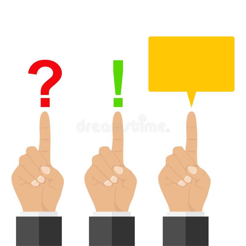 The Index Finger with a Question Mark, an Index Finger with an ...