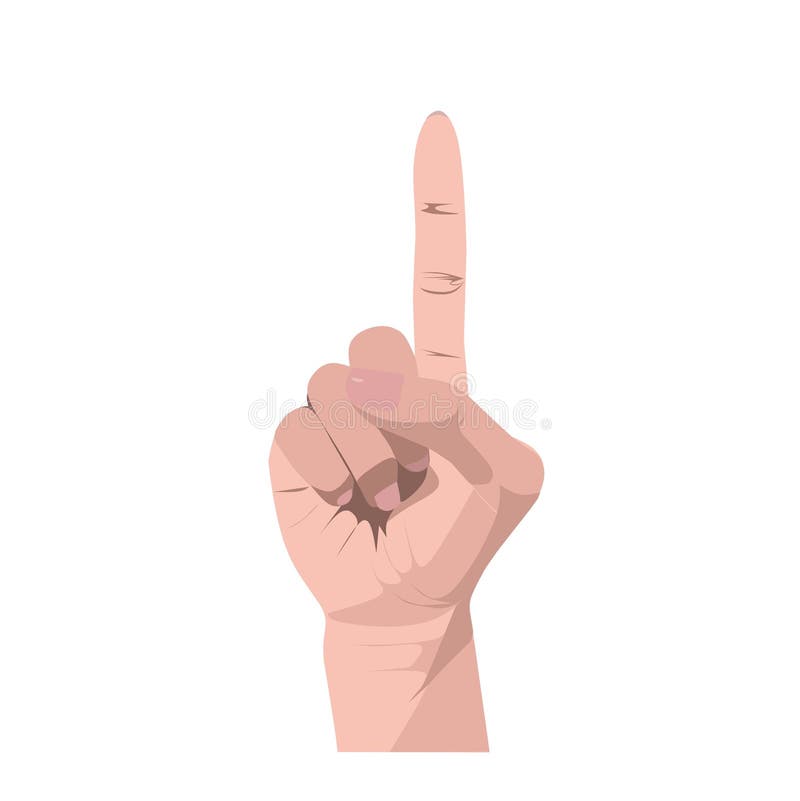 Index Finger Vector Clip Art Stock Photo - Illustration of forefinger ...