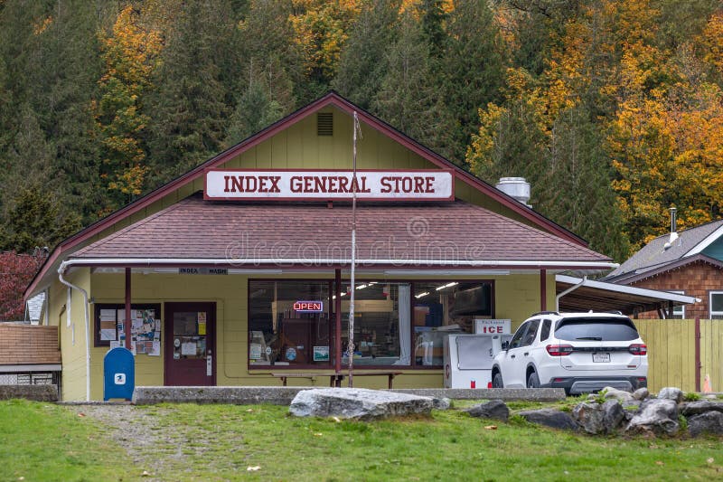 Index General Store editorial photo. Image of town, stormy - 299088081