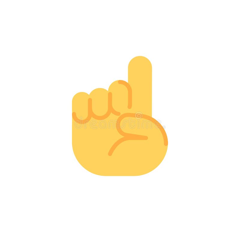 Index Pointing Up Hand Emoji Stock Illustrations – 88 Index Pointing Up ...