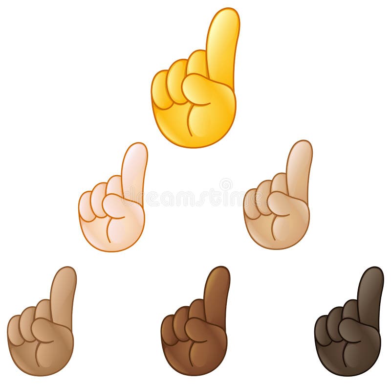 Index Pointing Up Hand Emoji Stock Illustrations – 88 Index Pointing Up ...