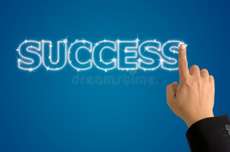 Index Press on Bright Success Word Stock Illustration - Illustration of ...