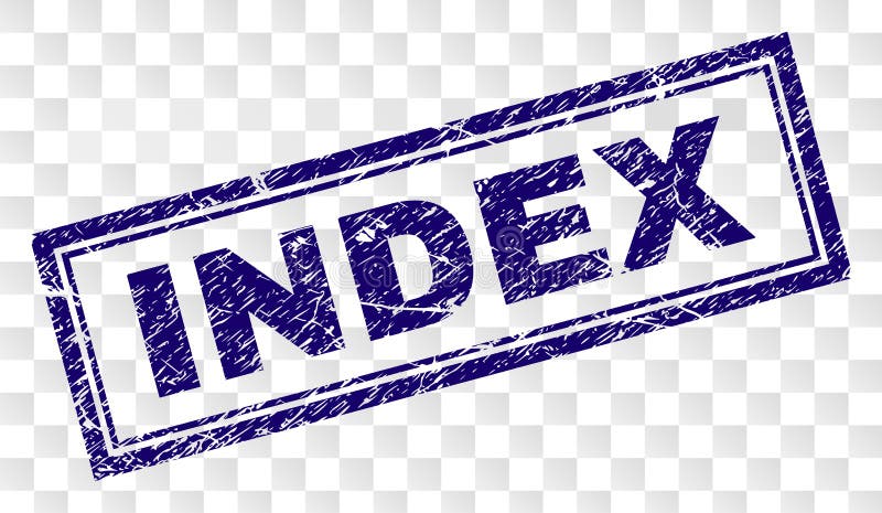 Scratched INDEX Rectangle Stamp Stock Vector - Illustration of rubber ...