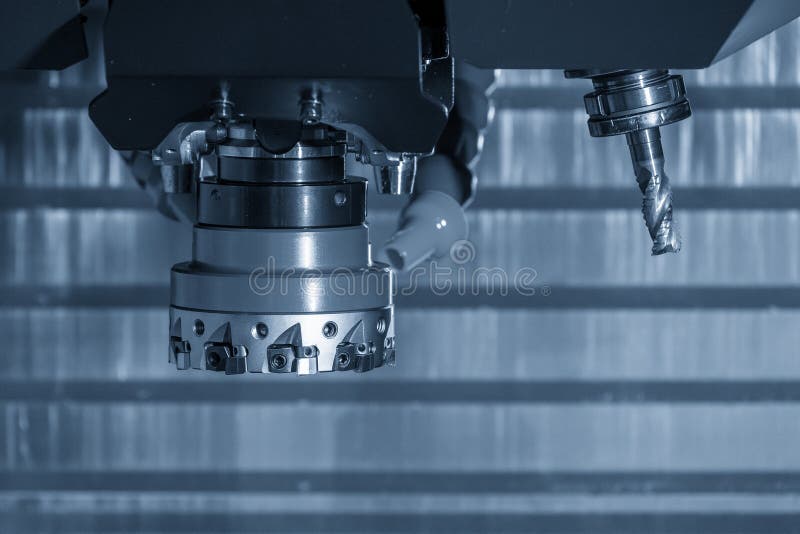 The Indexable Tool in the Tool Magazine of Machining Center Stock Photo ...