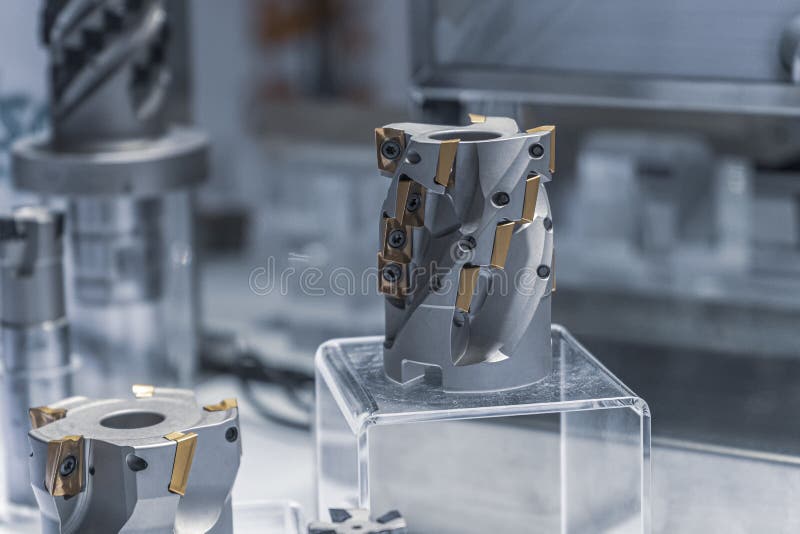 Indexable Tooling Many Placed on a White Background Stock Image - Image ...