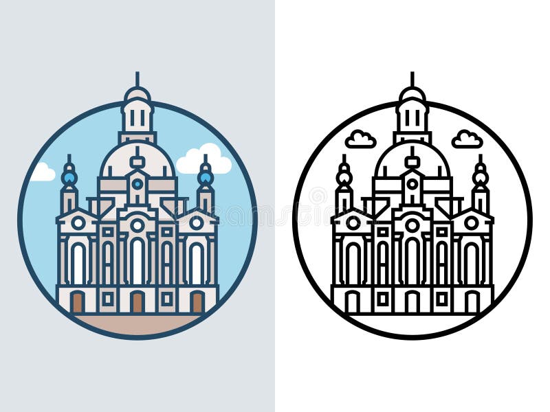 Frauenkirche in Dresden, Germany. Architectural Symbols of European ...