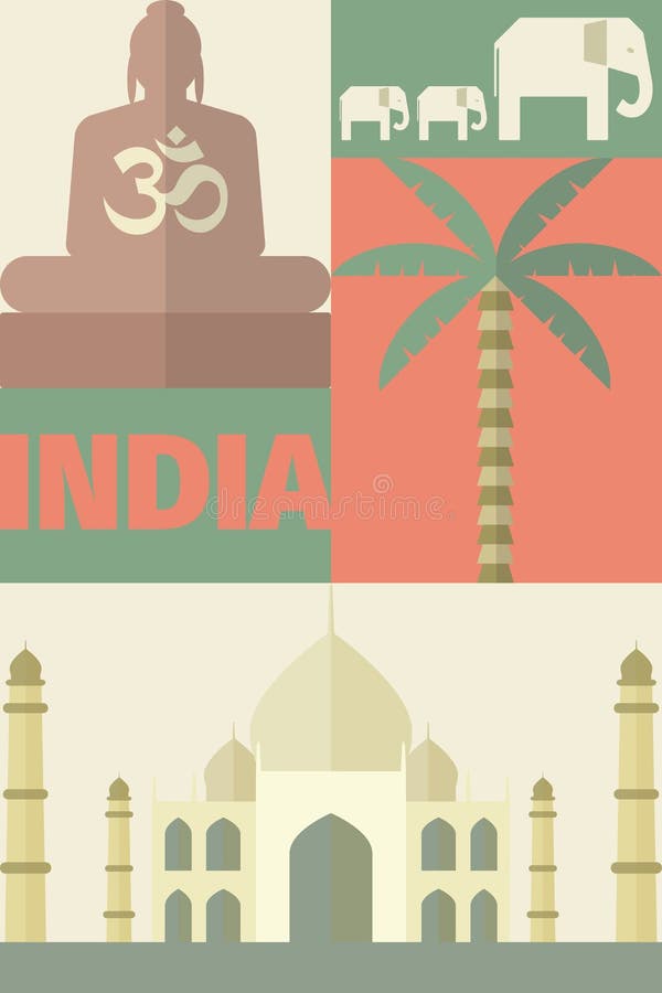 India Background. Vector Illustration. Stock Vector - Illustration of ...
