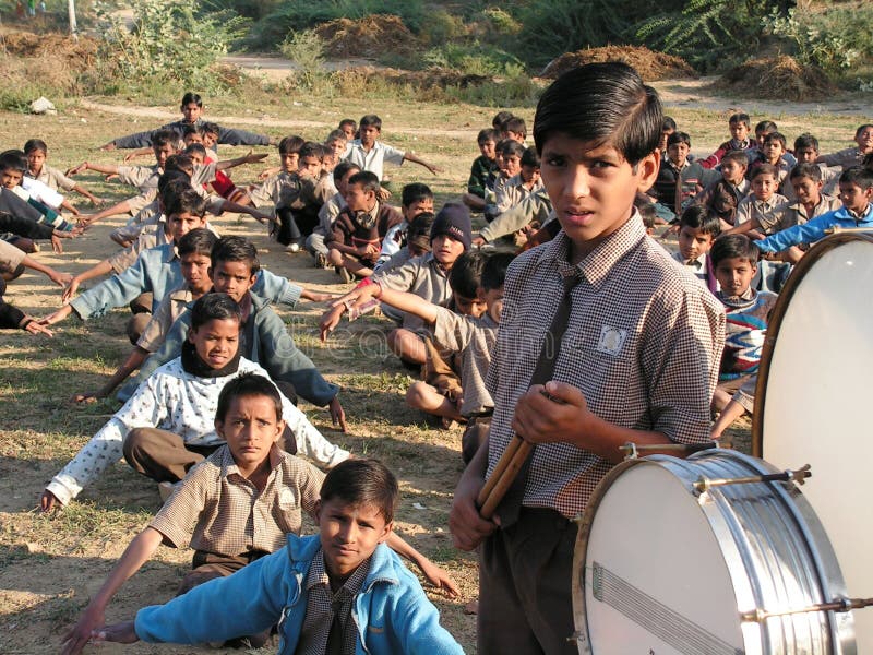 India children editorial stock photo. Image of rows, lesson - 25017908