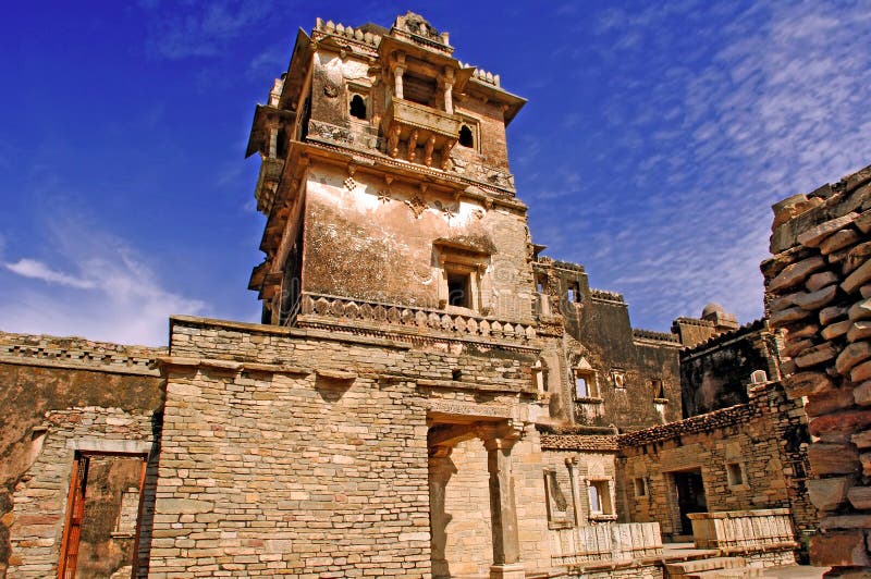 India; Chittorgarh; Citadel Stock Photo - Image of palace, fort: 4888016
