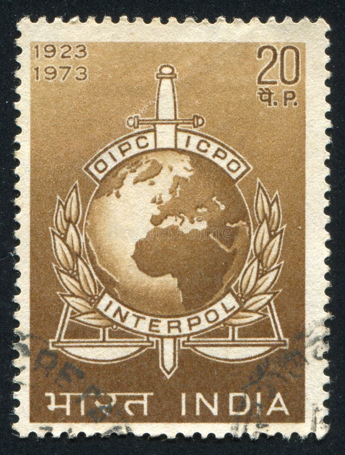 INTERPOL Emblem editorial stock image. Image of message - 240595184