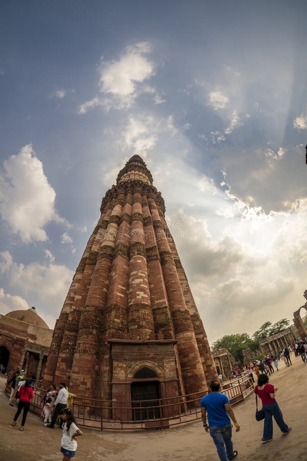 India Dehli Qutb Minar or Qutub Minar or Qutab Editorial Stock Photo ...