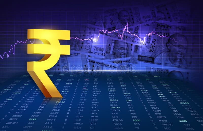 India Development Concept Illustration, 3d Rendering, Rupee Background ...