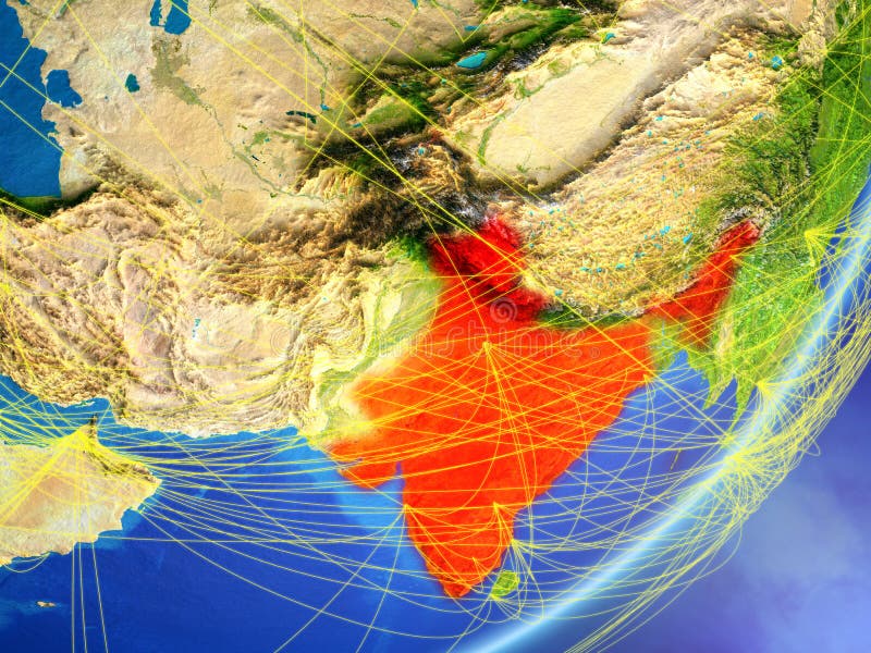 India network stock illustration. Illustration of ocean - 36740922