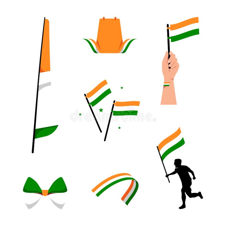 India Element Independence Day Illustration Design Vector Stock Vector ...