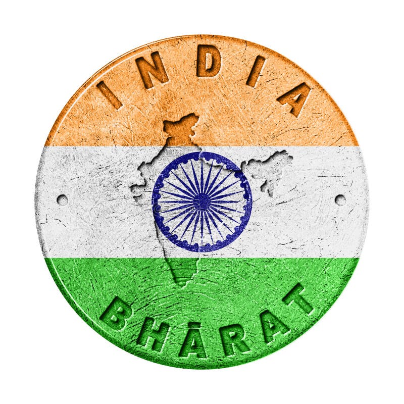 India Flag Button with Map stock illustration. Illustration of ...