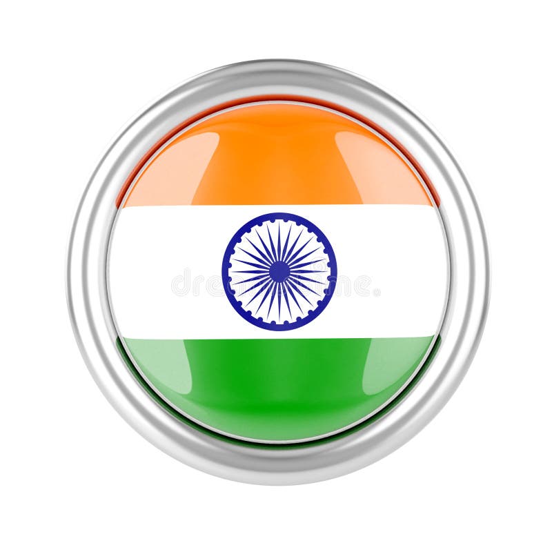 India Button Flag Round Shape Stock Illustrations – 176 India Button ...