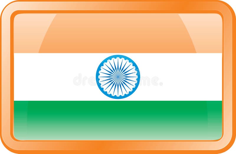 India Flag Icon stock vector. Illustration of computer - 2039108