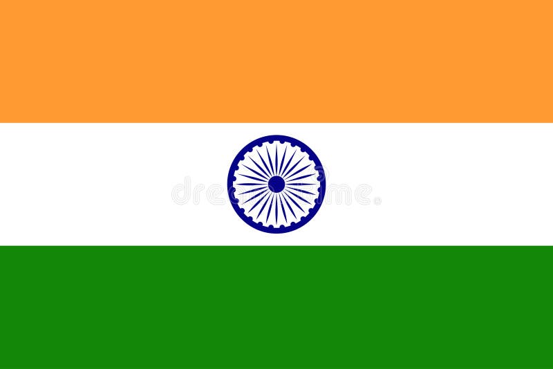India Flag Official Colors and Good Proportion Stock Vector ...