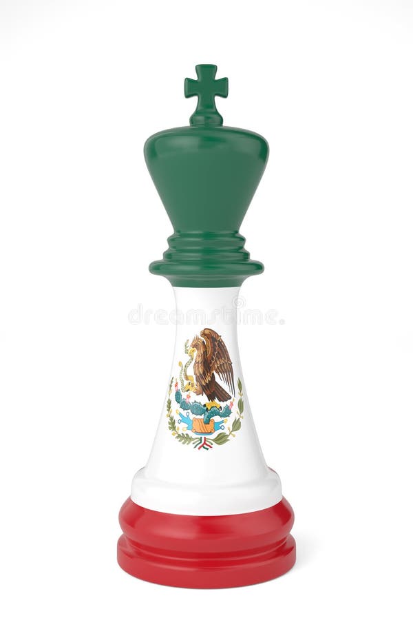 India Flag Paint Over on Chess King, Chess Isolated on White Background ...