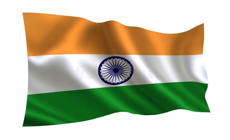 India Flag . a Series of `Flags of the World Stock Illustration ...