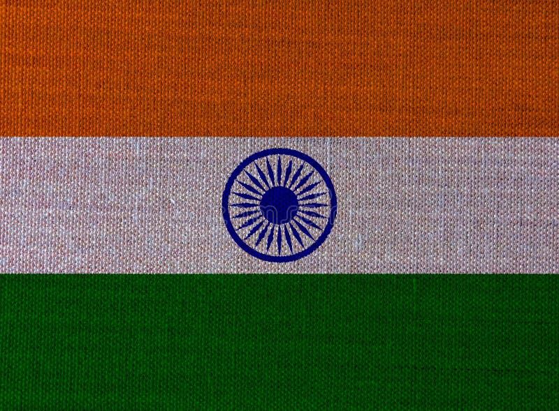 India Flag with Texture on a Background Stock Illustration ...