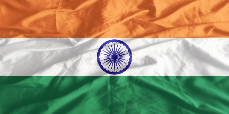 India Flag Waving Close Up stock image. Image of textile - 377082773