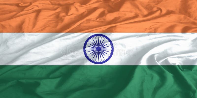 India Flag Waving Close Up stock photo. Image of country - 377082962