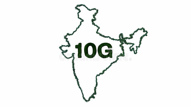 India 10g Network Connectivity ( 3D Illustration 3D Rendering ) Stock ...
