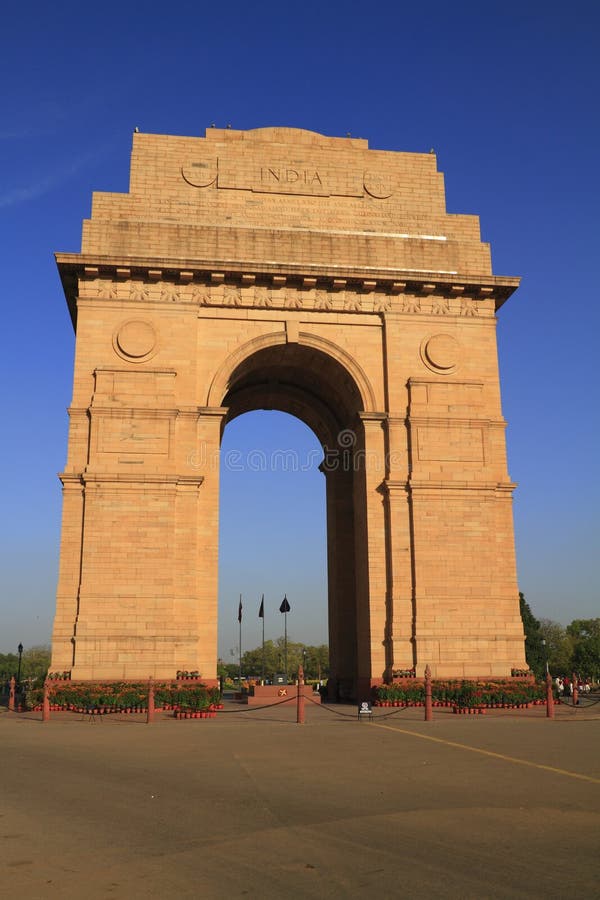 India gate. stock image. Image of tour, door, delhi, vertical - 5852493