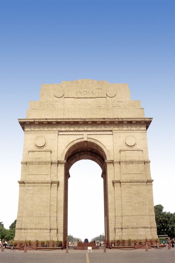 India Gate - Delhi in India Stock Image - Image of indian, tourism ...