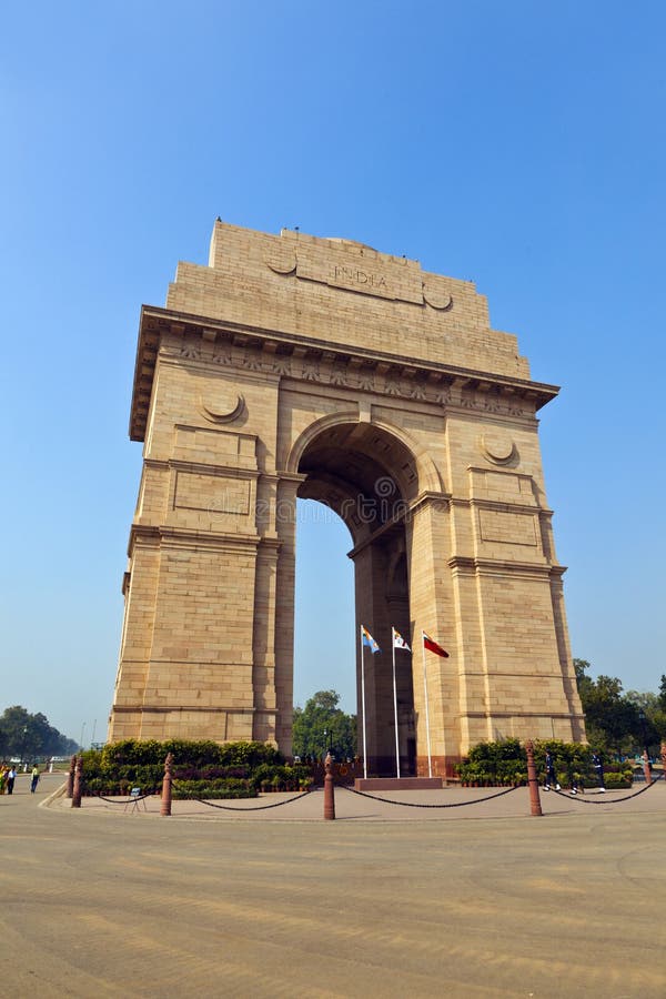 India Gate in Delhi stock image. Image of india, history - 48683315