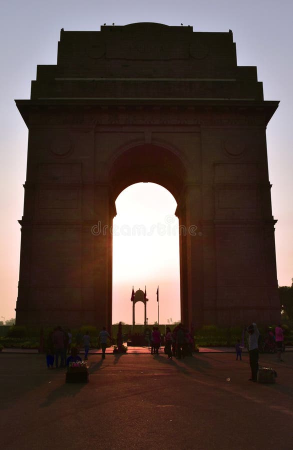 India gate in evening editorial image. Image of evening - 152614565