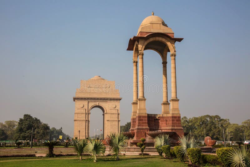 India Gate in front stock photo. Image of mausoleum, building - 83169446