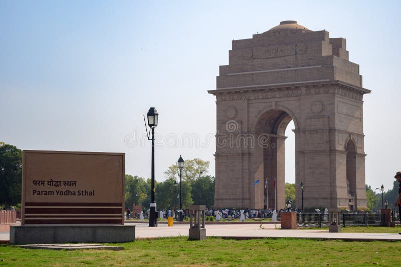 India Gate Full View during Day at Delhi India, Famous India Gate View ...