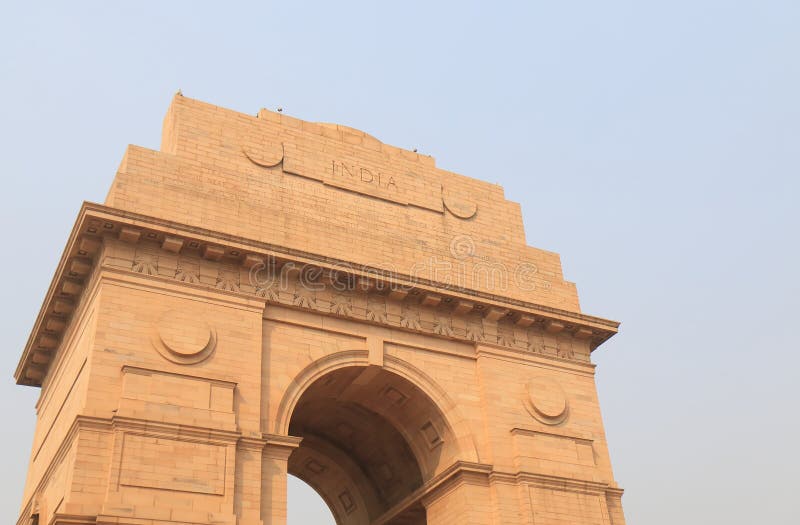 India Gate Historical Architecture New Delhi India Stock Photo - Image ...