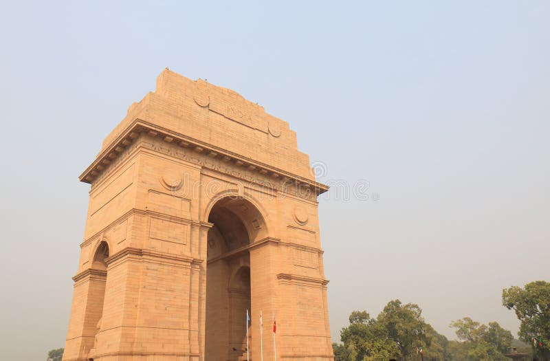 India Gate Historical Architecture New Delhi India Stock Photo - Image ...