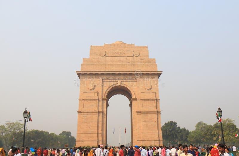 India Gate Historical Architecture New Delhi India Editorial Image ...