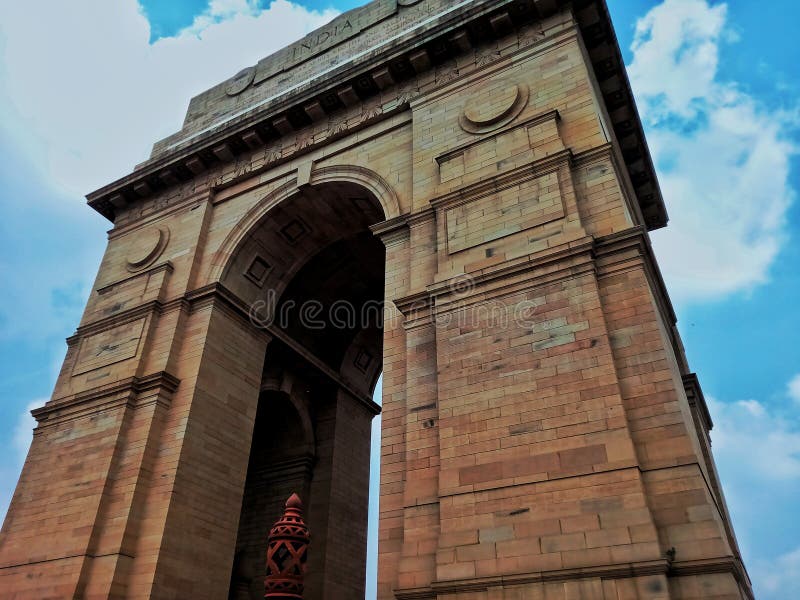 India Gate a Historical Building in New Delhi Stock Photo - Image of ...