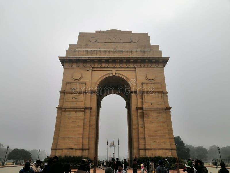 India Gate with so Many People Editorial Image - Image of bridge ...