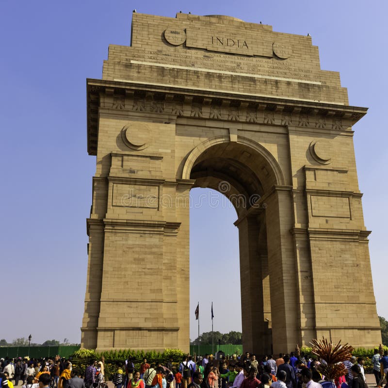 India Gate - New Dehli, India Editorial Photo - Image of indian, blue ...