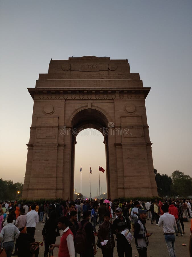India Gate, New Delhi editorial stock image. Image of tourism - 133197974
