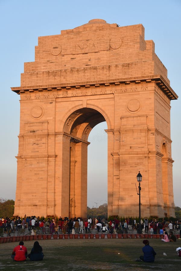 India Gate in New Delhi, India Editorial Stock Photo - Image of ancient ...